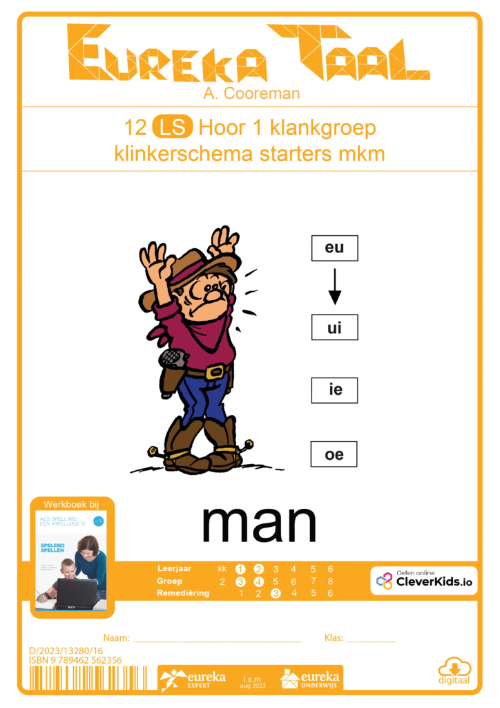 Eureka Taal 12 LS Hoor | Man – klinkerschema starters mkm | Eureka